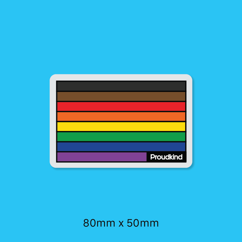 Inclusive POC pride flag sticker – Proudkind