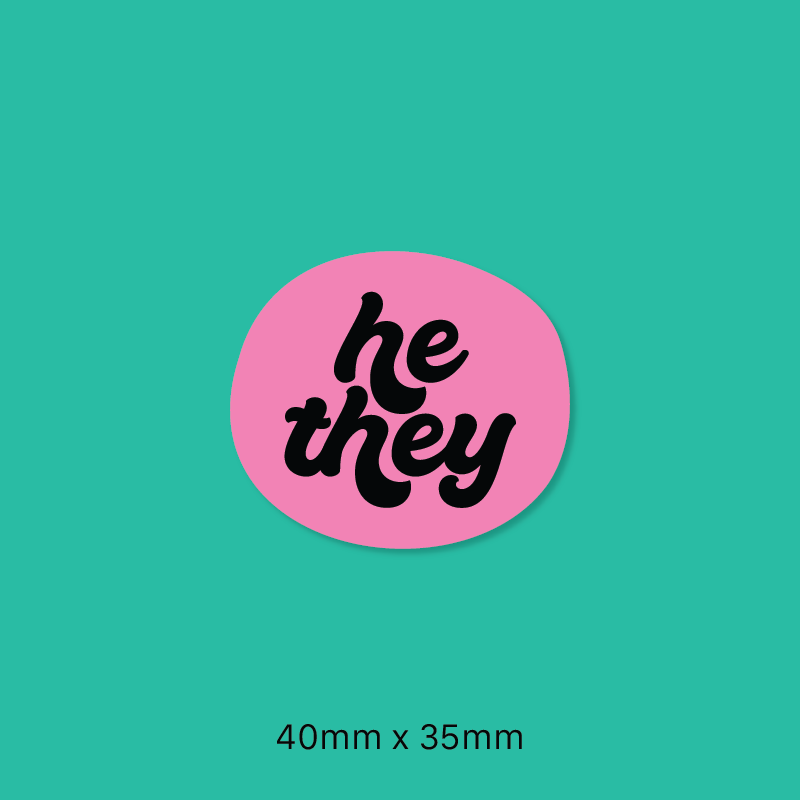 He they pronoun sticker – Proudkind