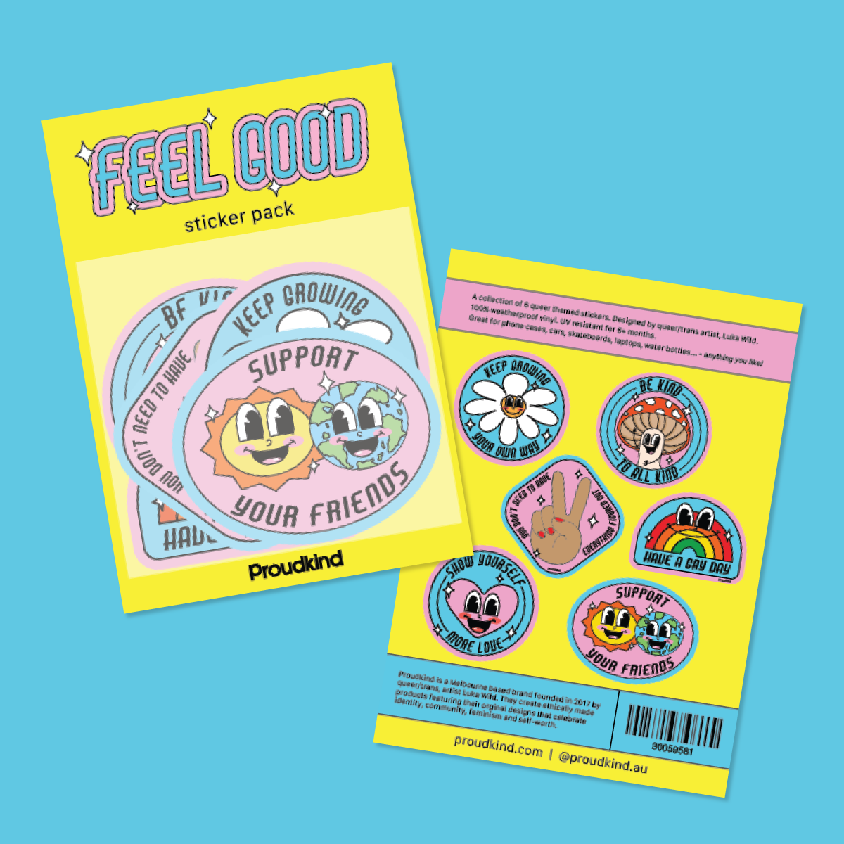 Feel Good Sticker Pack – Proudkind