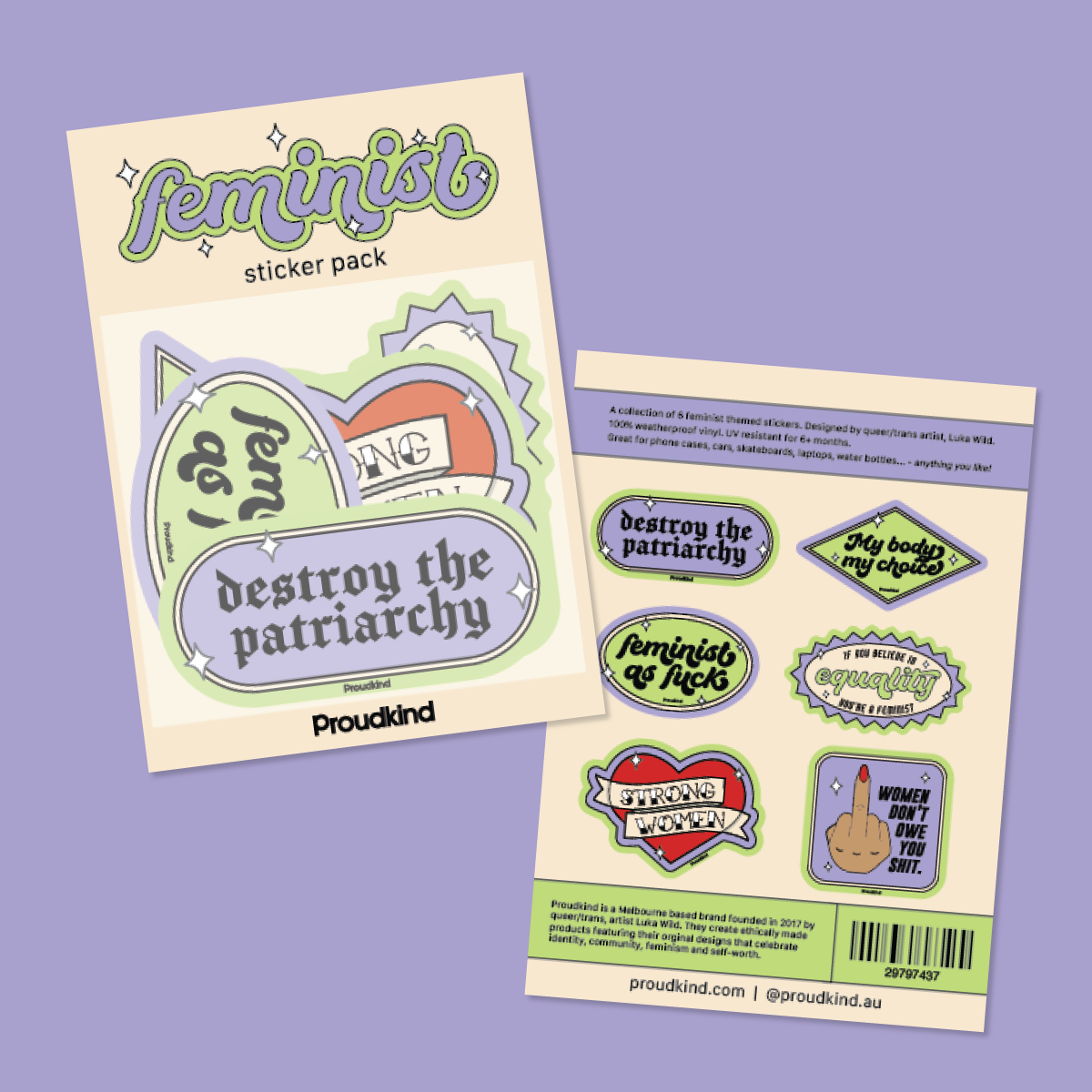 Feminist Sticker Pack – Proudkind